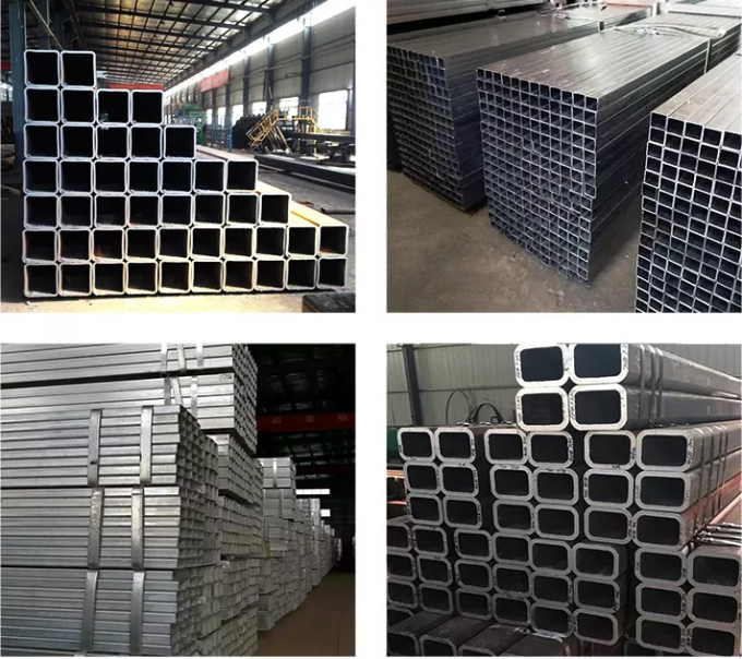EN AISI S235 Galvanized Metal Square Tube ASTM A106 A36 Hot Dip ...