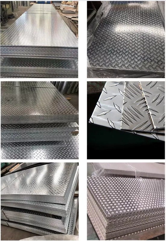 55% Aluminum Alloy Gi Chequered Plate Zinc Sheet Metal Galvanized 6m